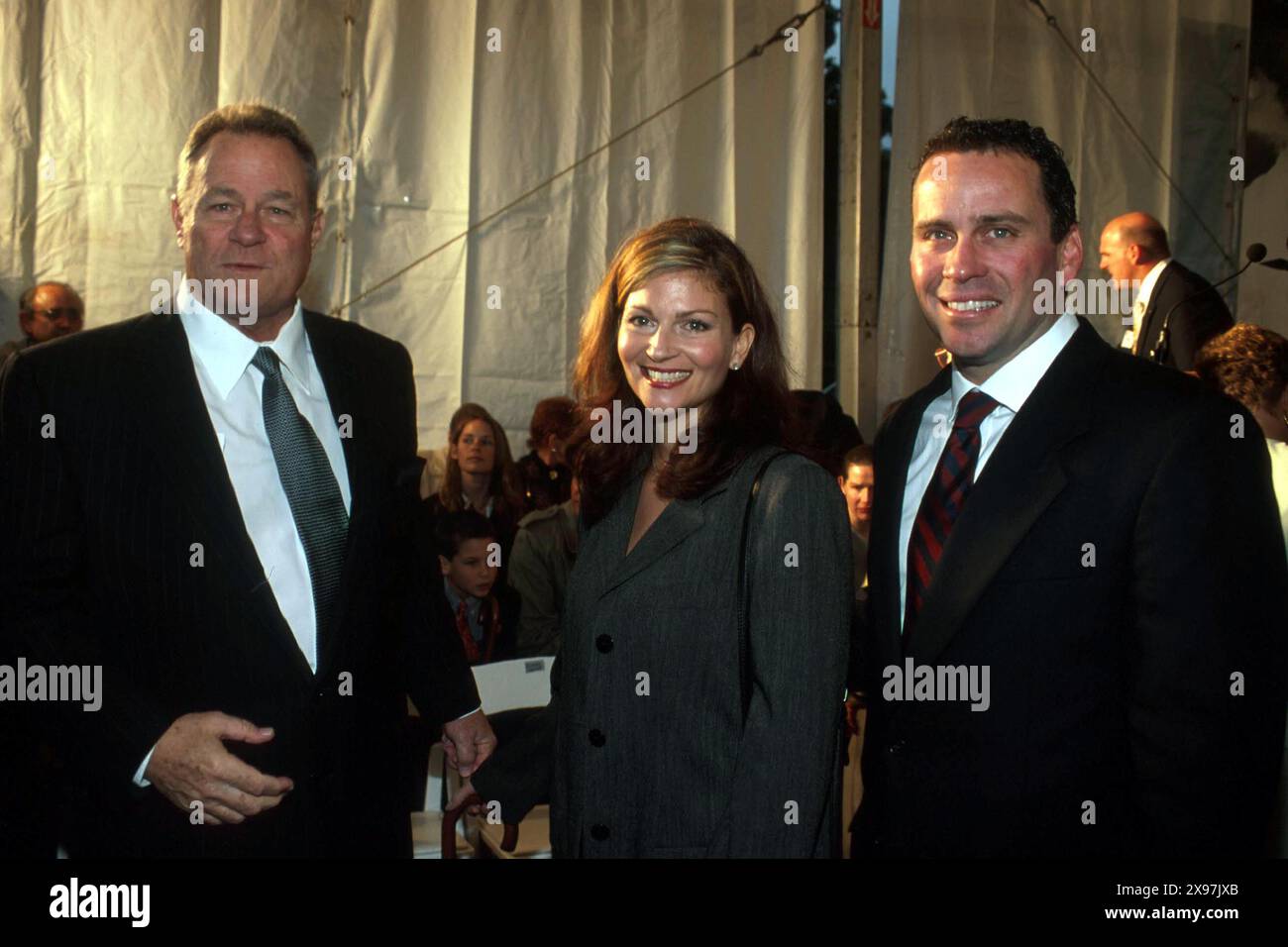 K12336JKEL USO HONORS JOHN WAQYNE WITH DUKE STEALTH HELICOPTER.MICHAEL ...