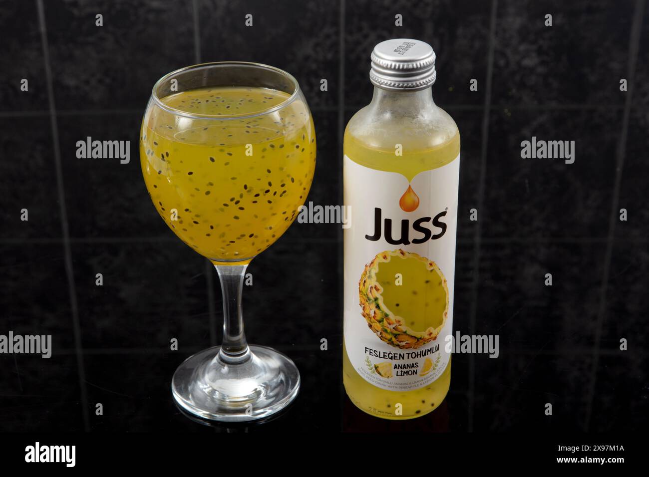 Istanbul, Turkey 27 February 2023 ; Juss Fruit Juice, Passion Fruit ...
