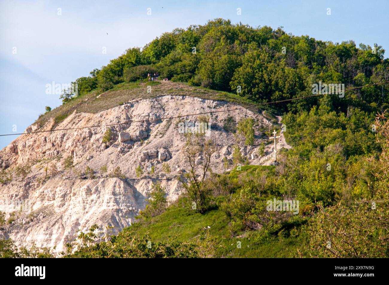 Views of the city of Samara, Russia View of Sokoli mountains and Tip ...