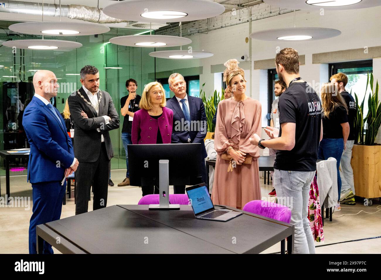 Amsterdam 29-05-2024, Queen Maxima attend the 5th anniversary of Codam ...