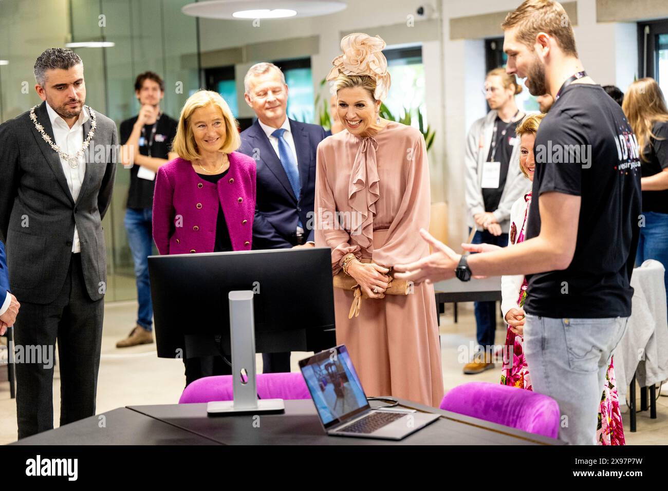 Amsterdam 29-05-2024, Queen Maxima attend the 5th anniversary of Codam ...