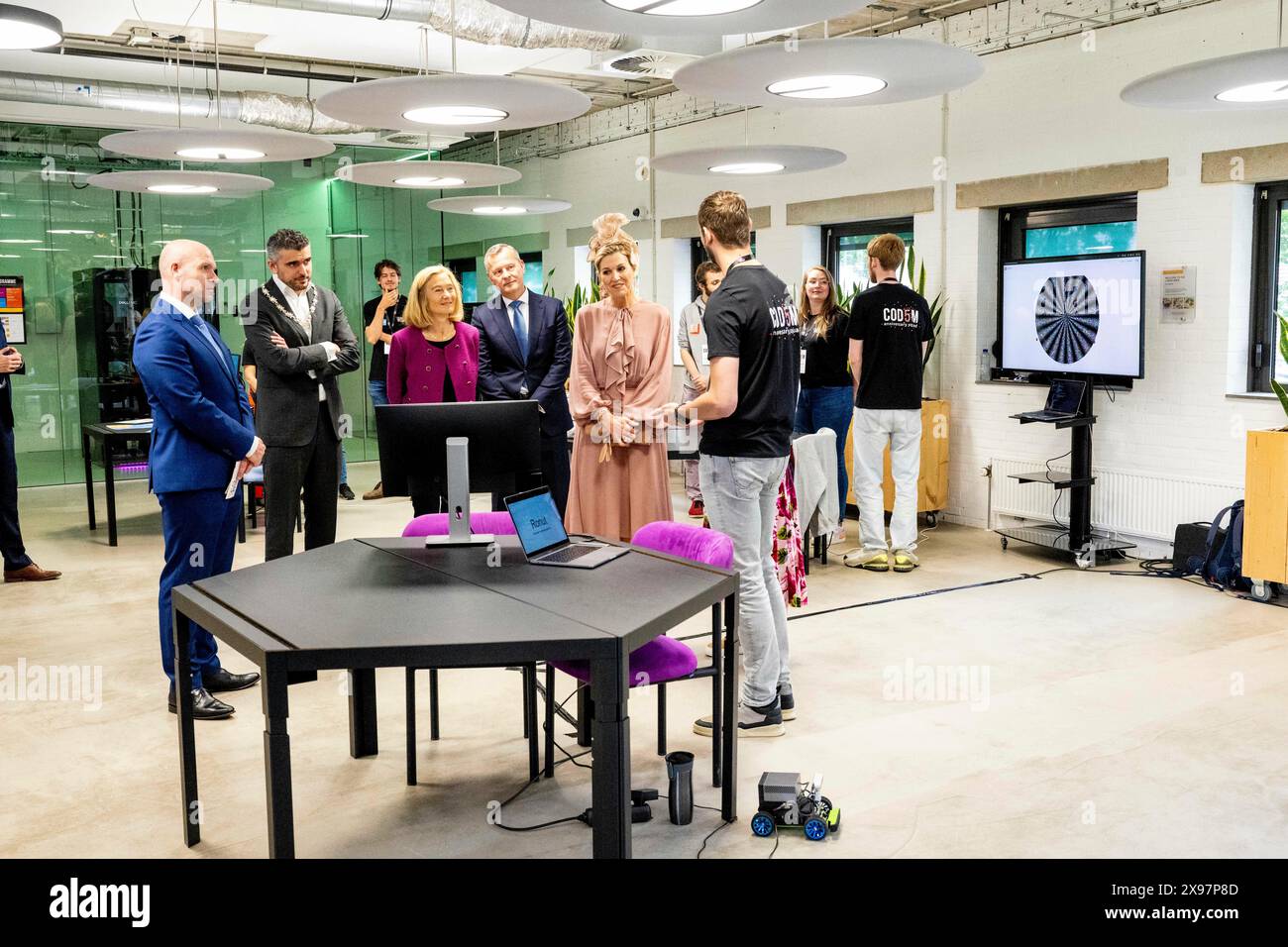 Amsterdam 29-05-2024, Queen Maxima attend the 5th anniversary of Codam ...