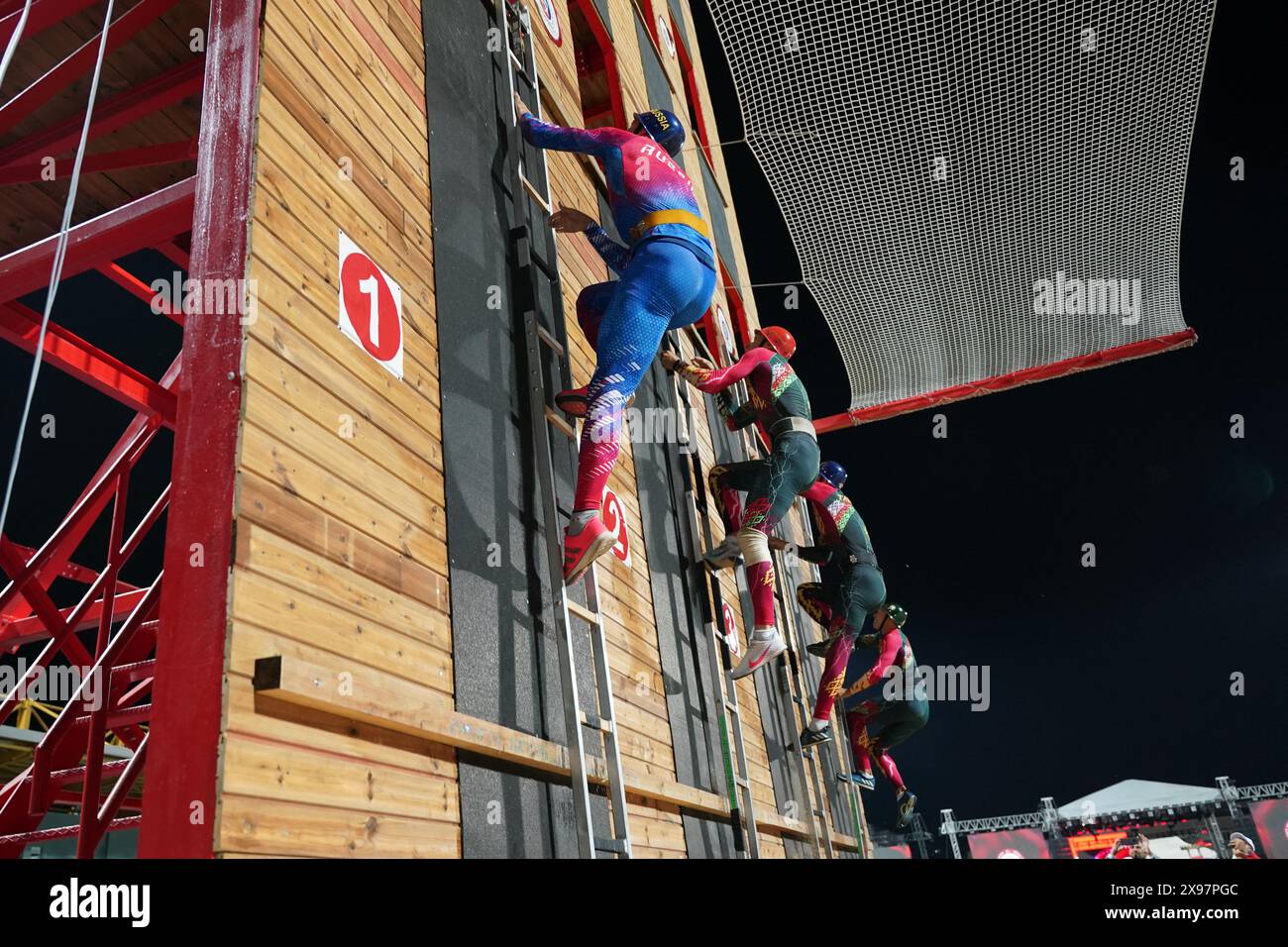 ISTANBUL, TURKIYE - SEPTEMBER 02, 2023: Fireman compete in Fire and ...