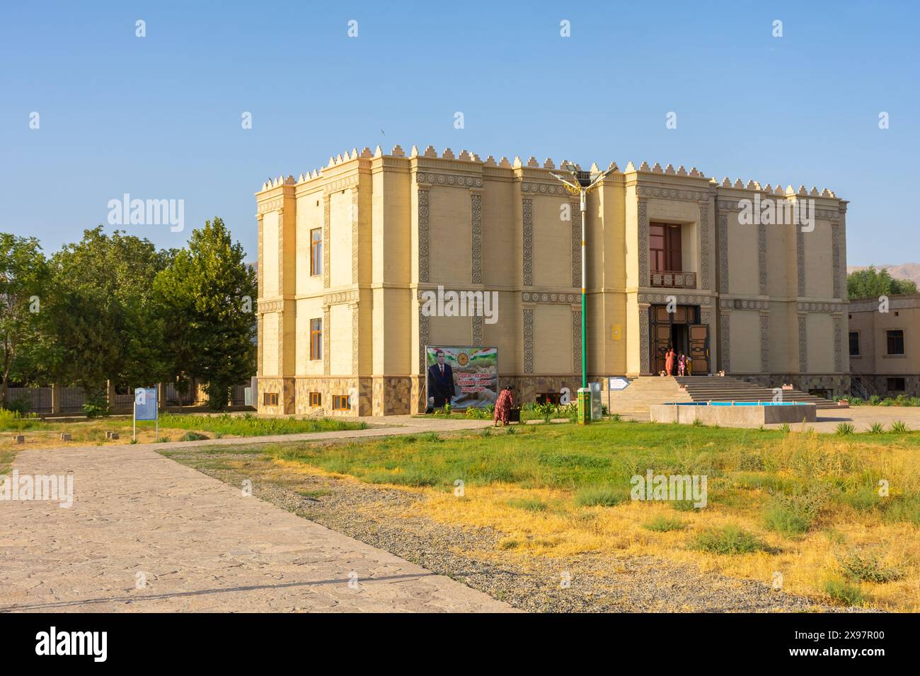 Sarazm, Tajikistan, 20 August 2023: Museum of Sarazm UNESCO site at ...