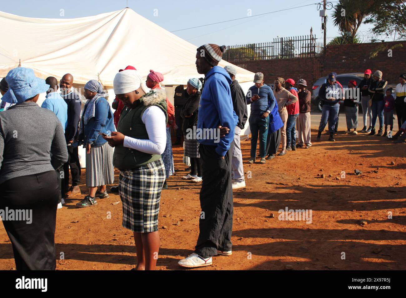 Pretoria, Gauteng, South Africa. 29th May, 2024. South Africans vote in ...