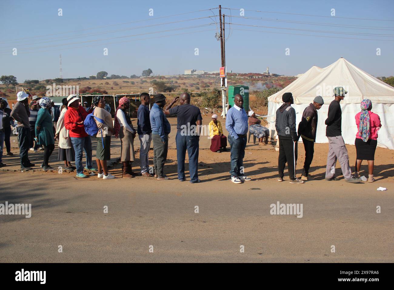 Pretoria, Gauteng, South Africa. 29th May, 2024. South Africans vote in ...