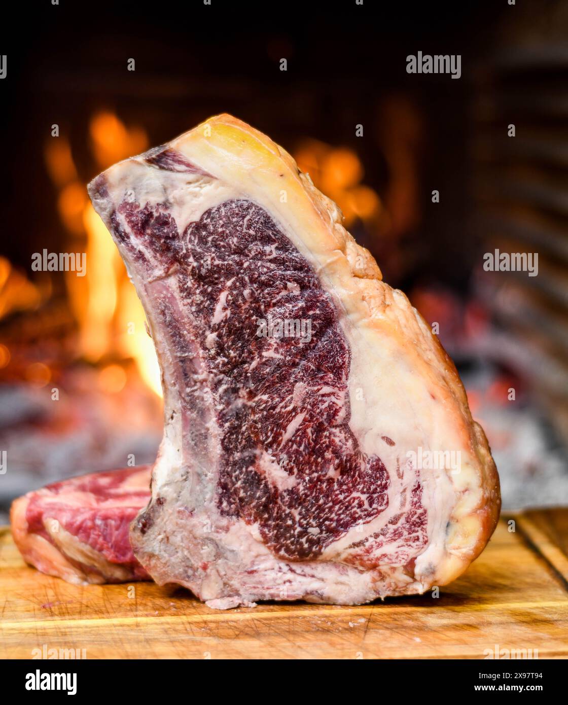 Raw cuts of supreme quality matured meat Stock Photo - Alamy