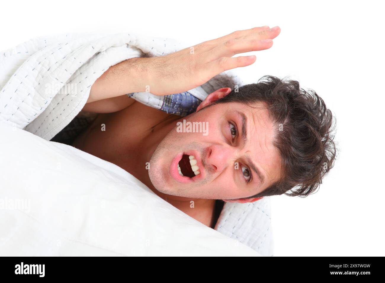 Angry man face close up hi-res stock photography and images - Alamy
