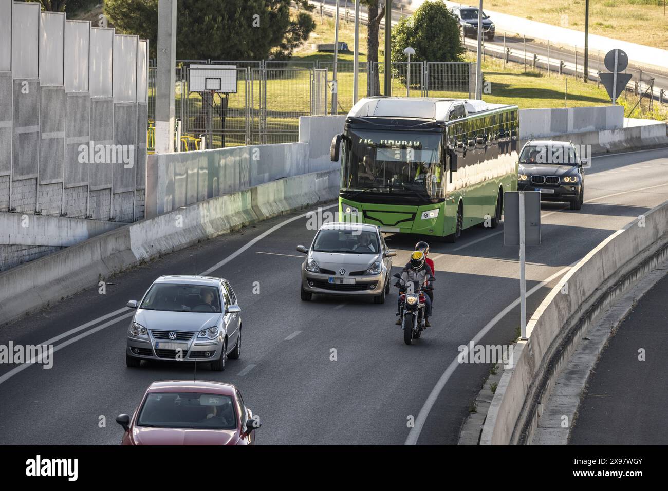 Highways, Shallow curves so that vehicles do not have to slow down when ...
