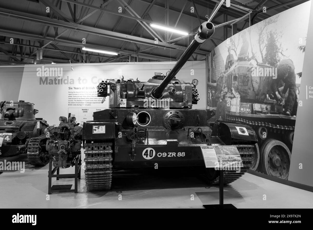 Bovington.Dorset.United Kingdom.February 25th 2024.A Comet tank from ...