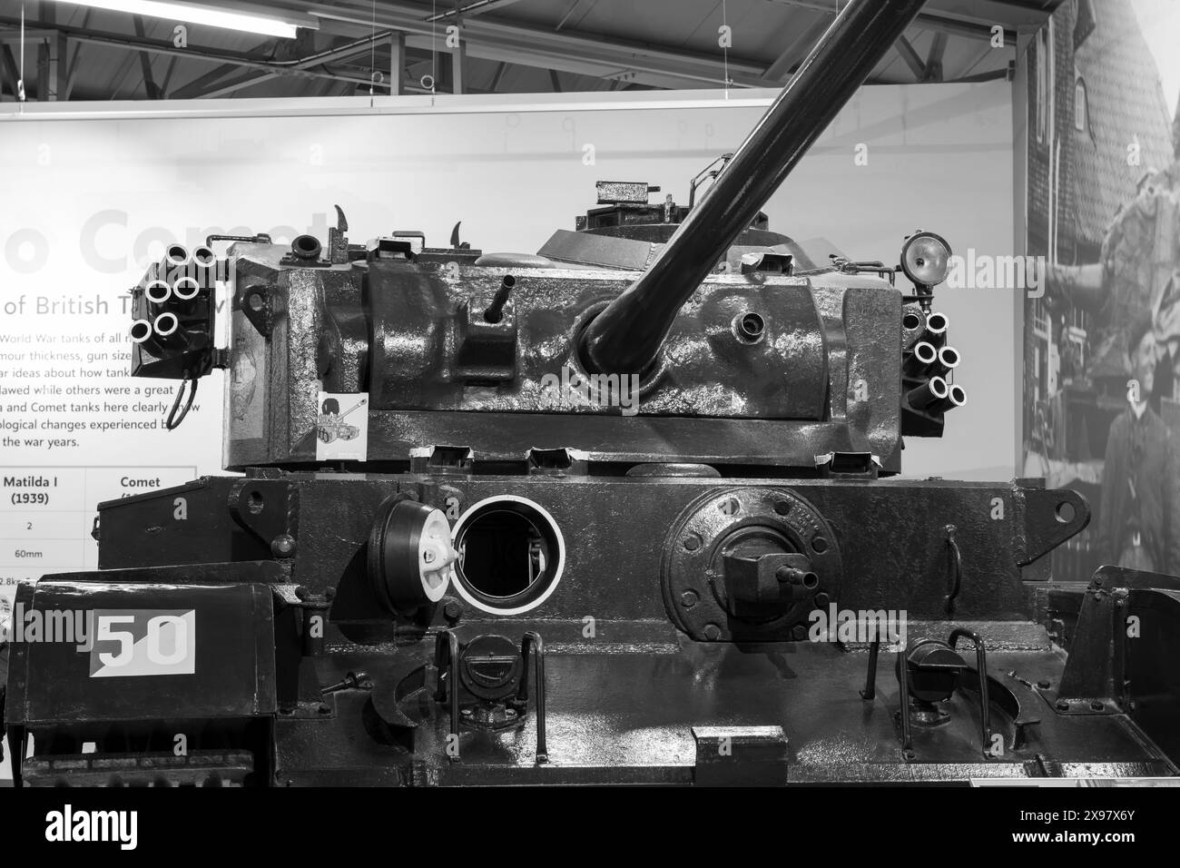 Bovington.Dorset.United Kingdom.February 25th 2024.A Comet tank from ...