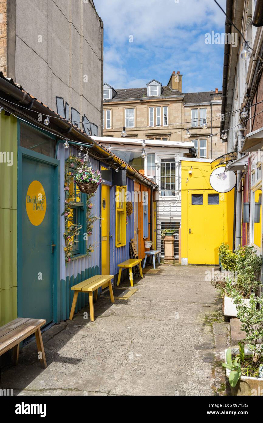 The Hidden Lane, Argyle Street, Finnieston, Glasgow, Scotland, UK Stock ...