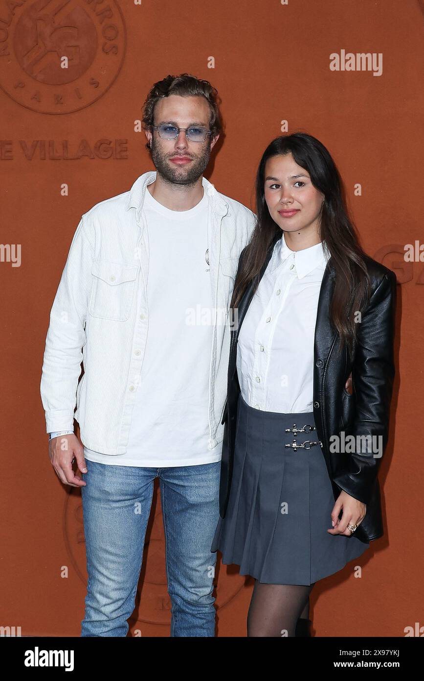 Paris, France. 29th May, 2024. Valentin Pouzolles and Laura Guillon at ...