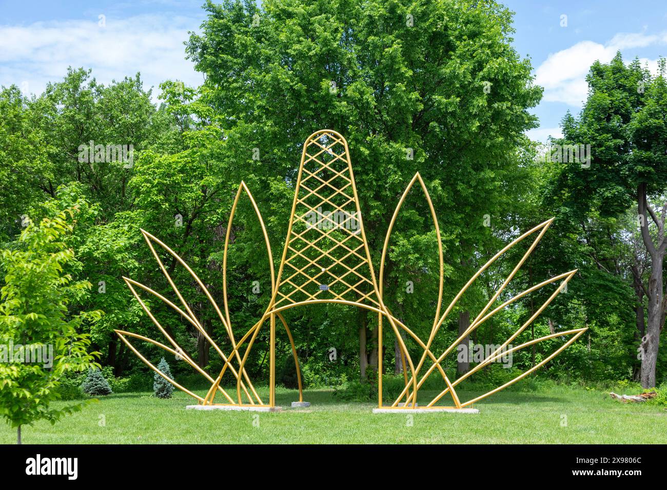 Detroit, Michigan - A sculpture of an African crown by Jordan Weber in ...