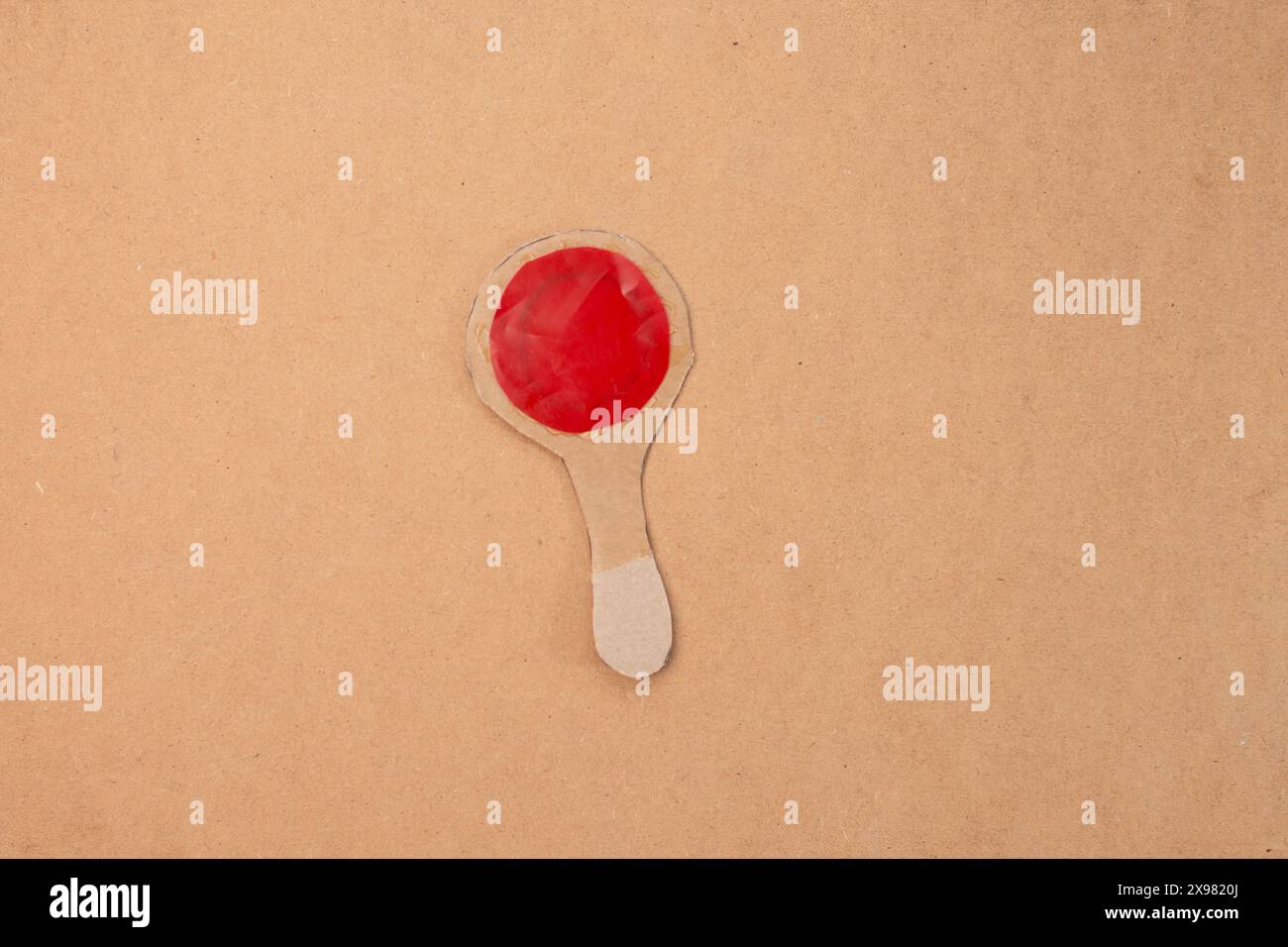 a cardboard magnifying glass craft for kids play, handmade loupe toy ...