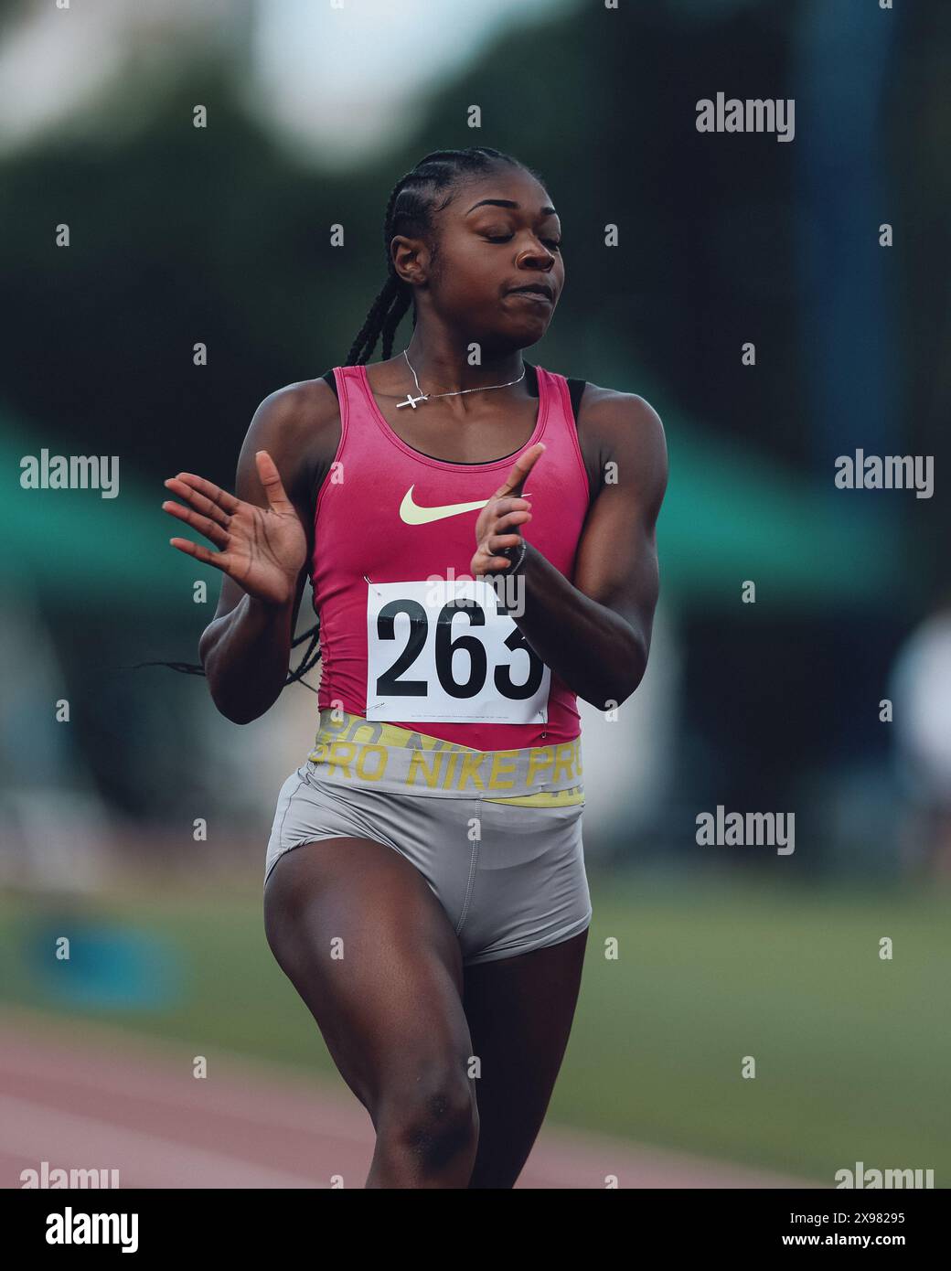 Stratford, United Kingdom. 26 May, 2024. Akaysha Ellis of Enfield and ...
