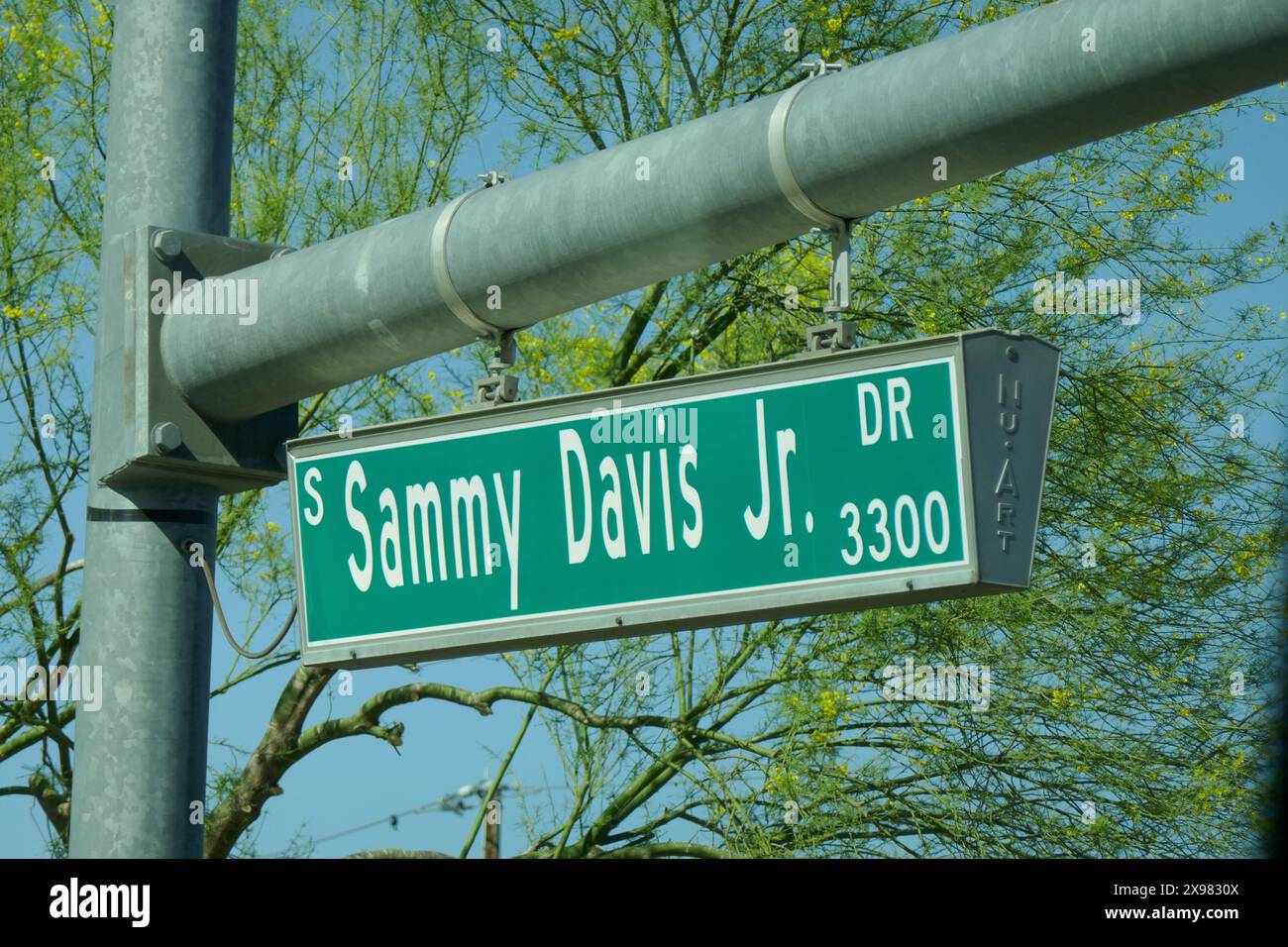 Las Vegas, Nevada, USA 16th May 2024 Sammy Davis Jr. Drive Sign at Las ...