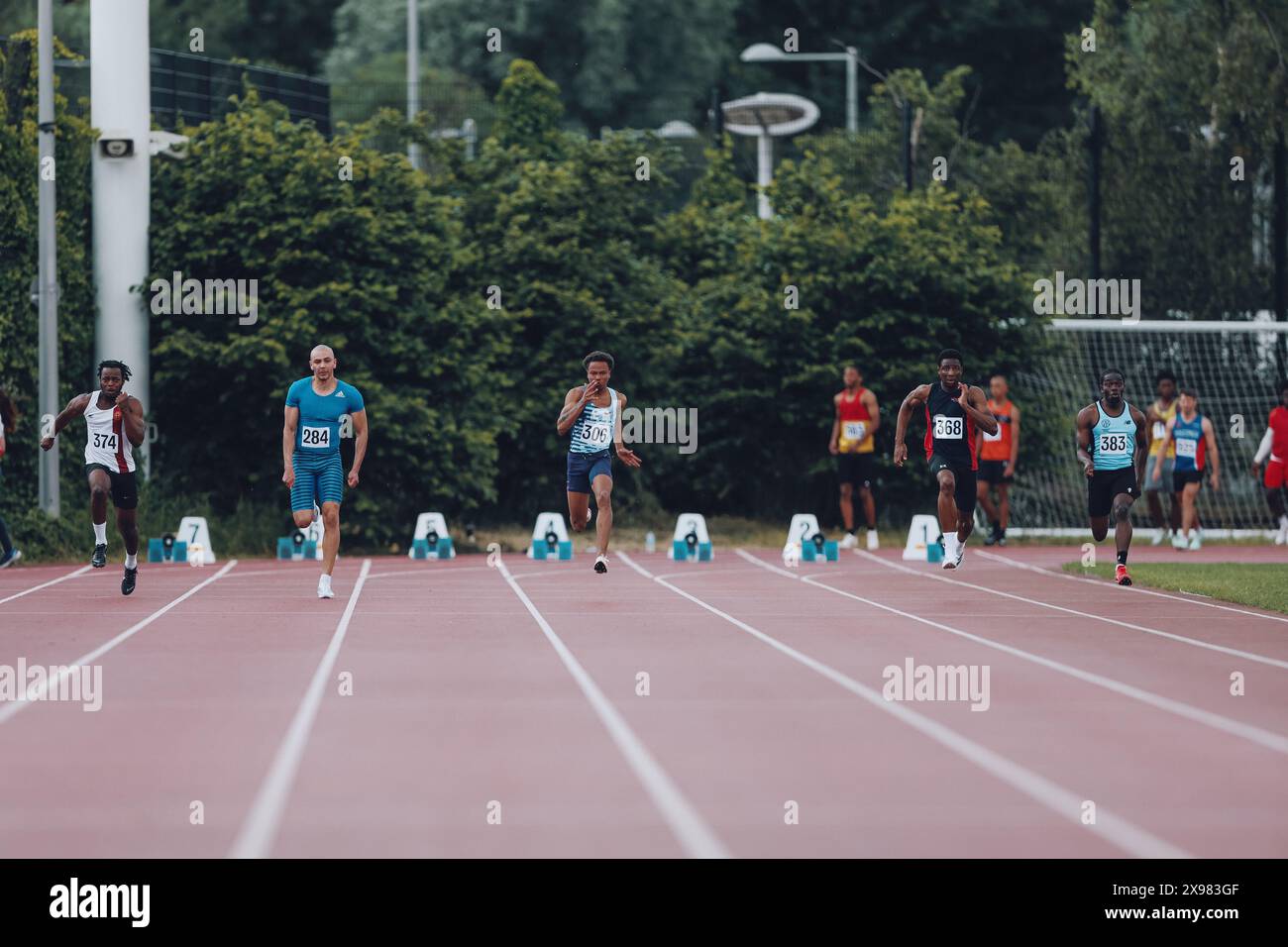 Stratford, United Kingdom. 26 May, 2024. (Left to Right) Deji Bello of ...