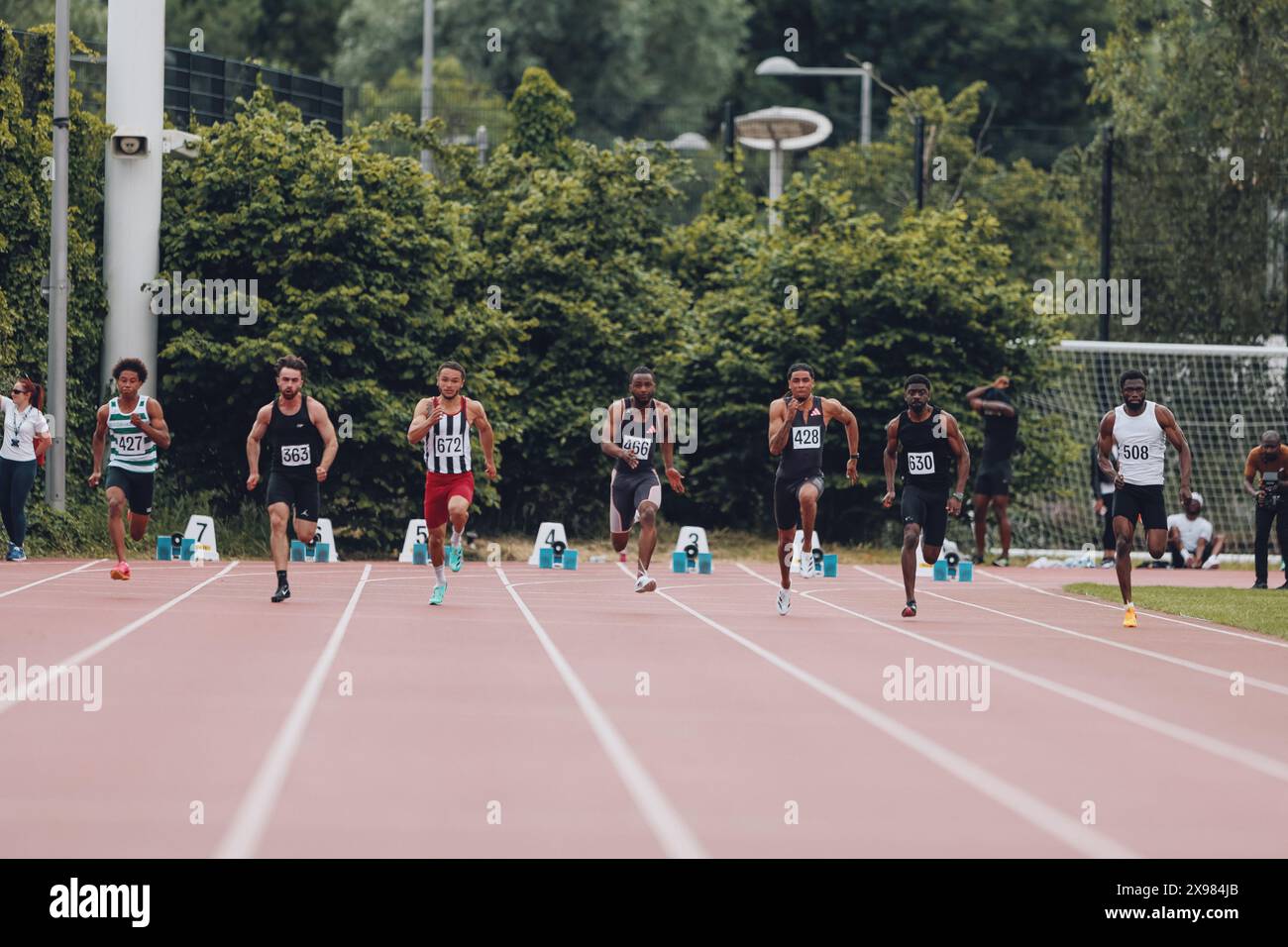 Stratford, United Kingdom. 26 May, 2024. (Left to Right) Ethan Franklin ...