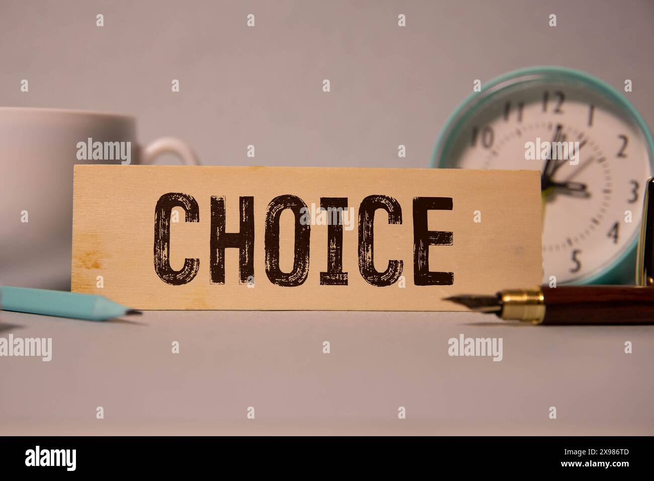 No or your choice symbol. Turned wooden cubes and changed concept words ...