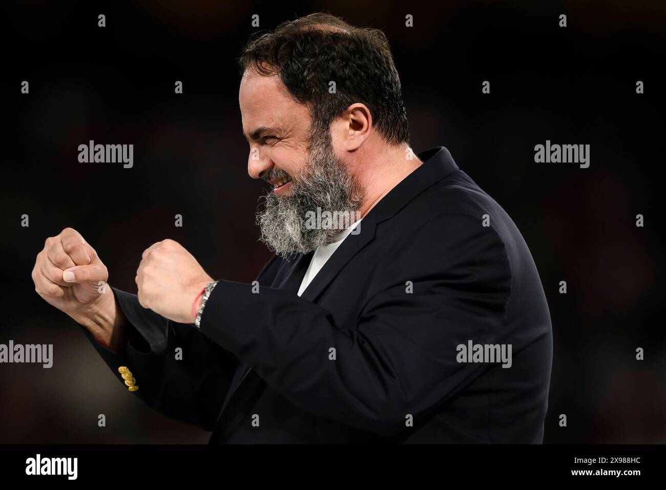 Athens, Greece. 29 May 2024. Evangelos Marinakis celebrates during the ...