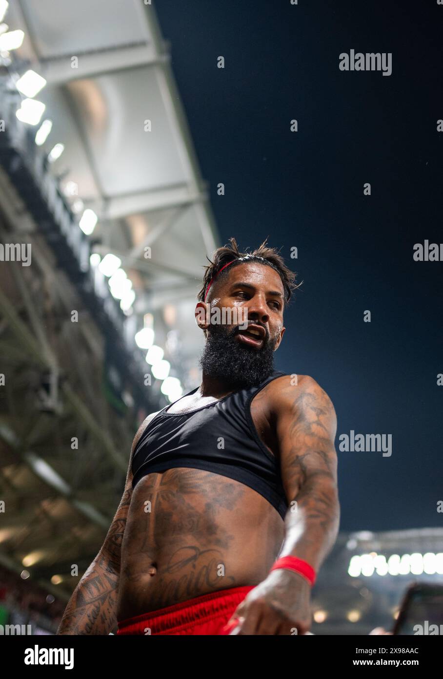 Athens, Greece. 29th May, 2024. Rodinei (23) of Olympiacos seen in ...