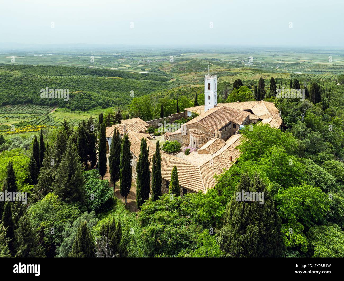 Monastery of Ardenica from a drone, Lushnje, Albania Stock Photo - Alamy
