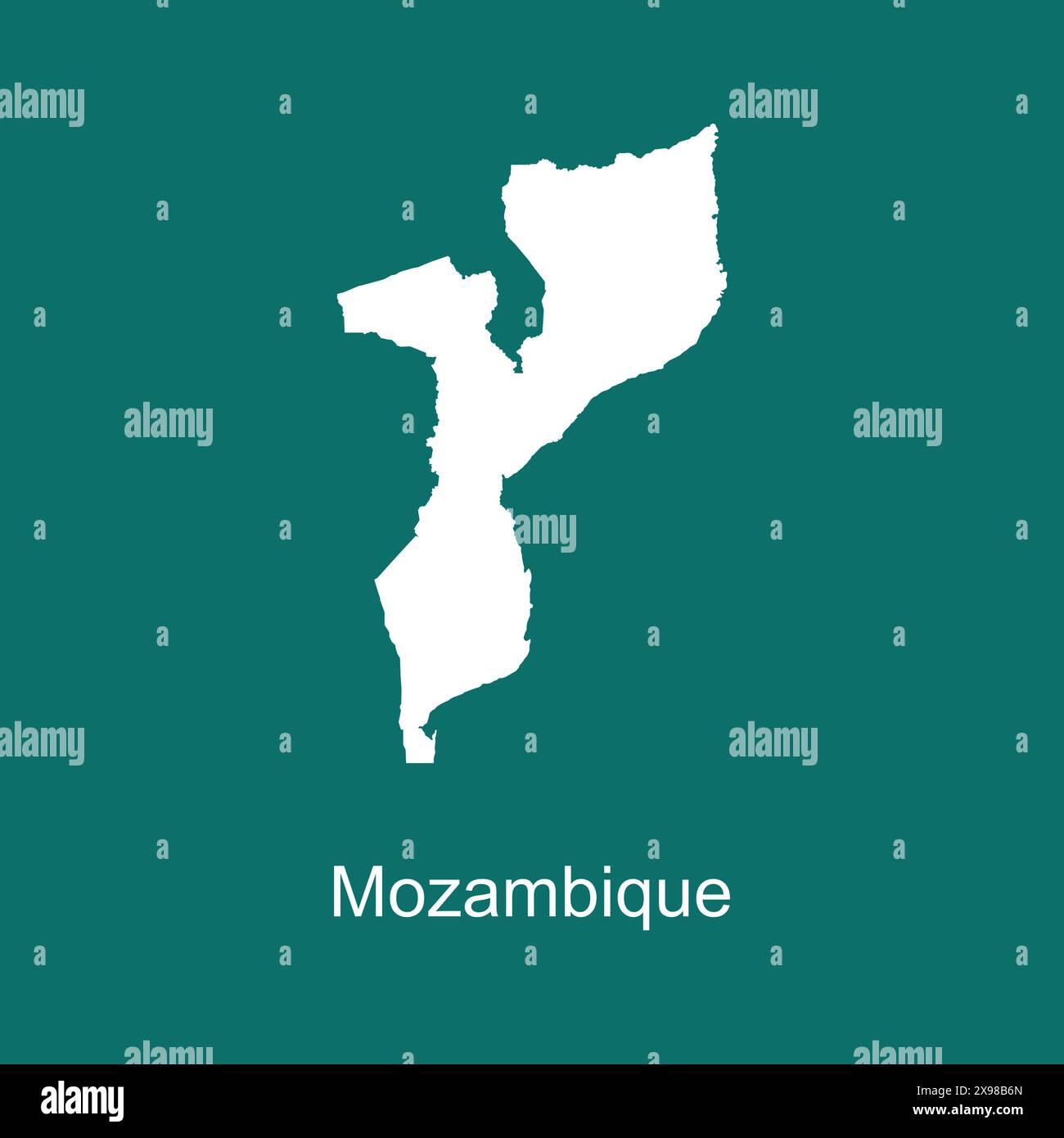 mozambique map icon design illustration element Stock Vector Image ...