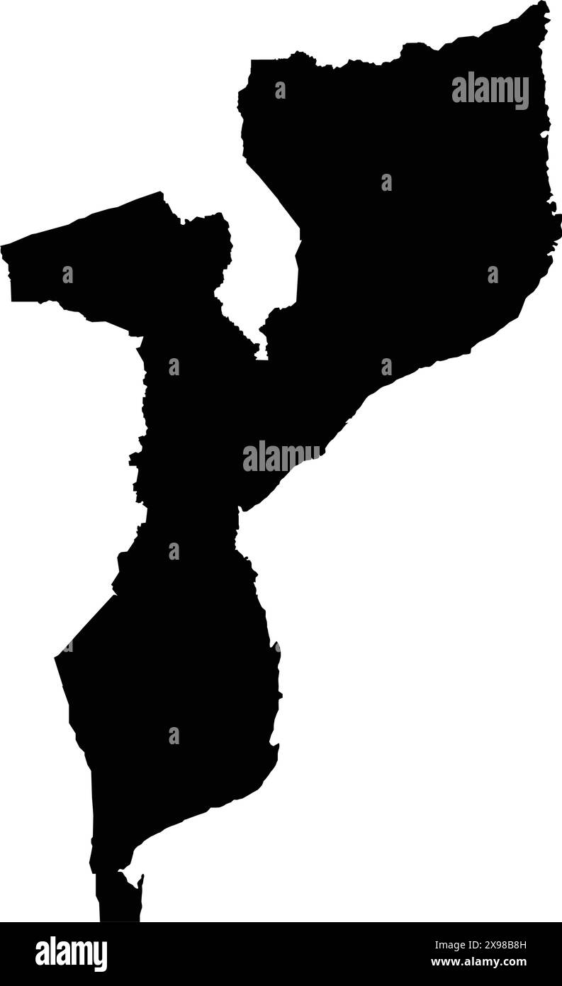 mozambique map icon design illustration element Stock Vector Image ...