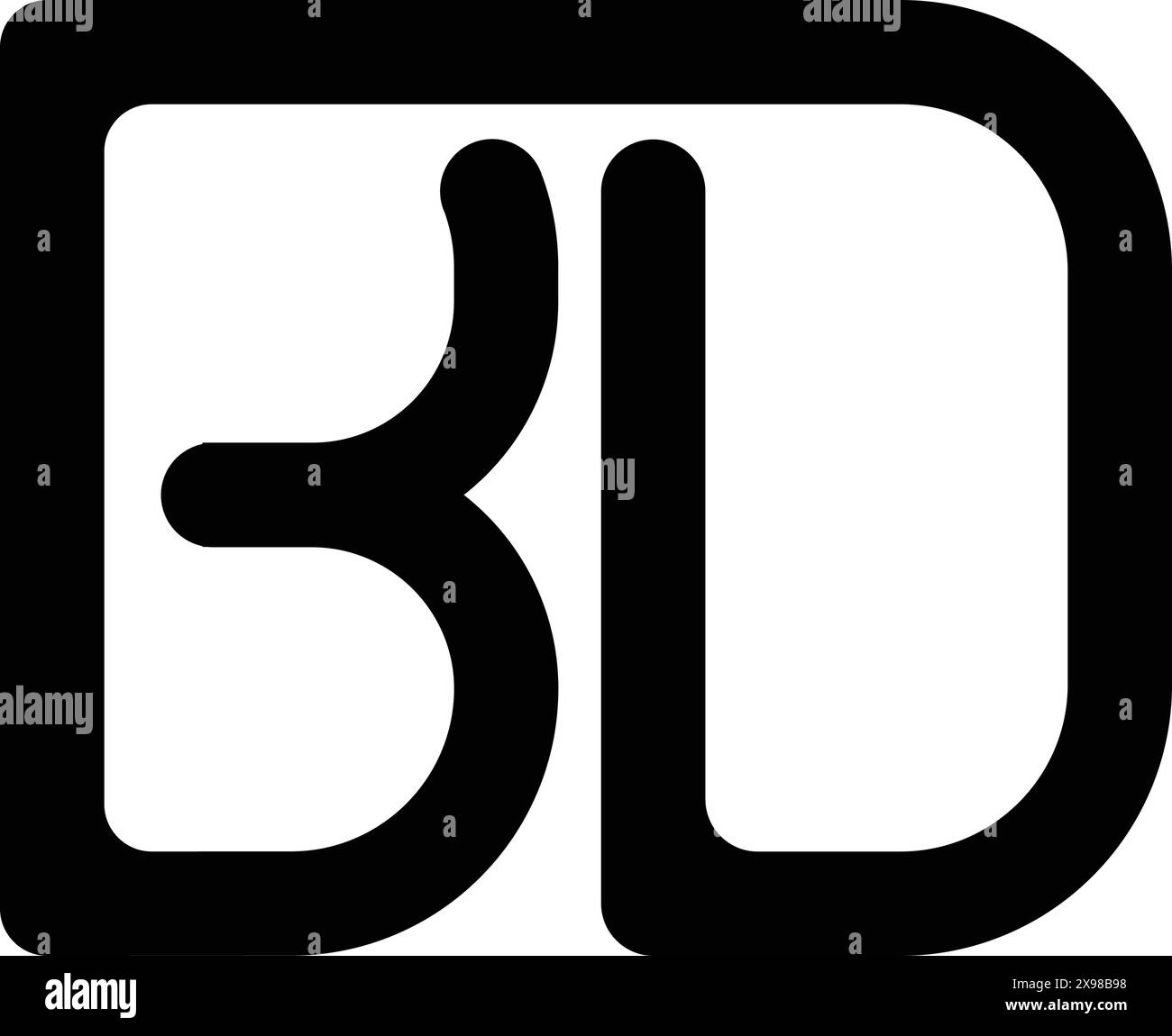 bd letter logo illustration design Stock Vector Image & Art - Alamy