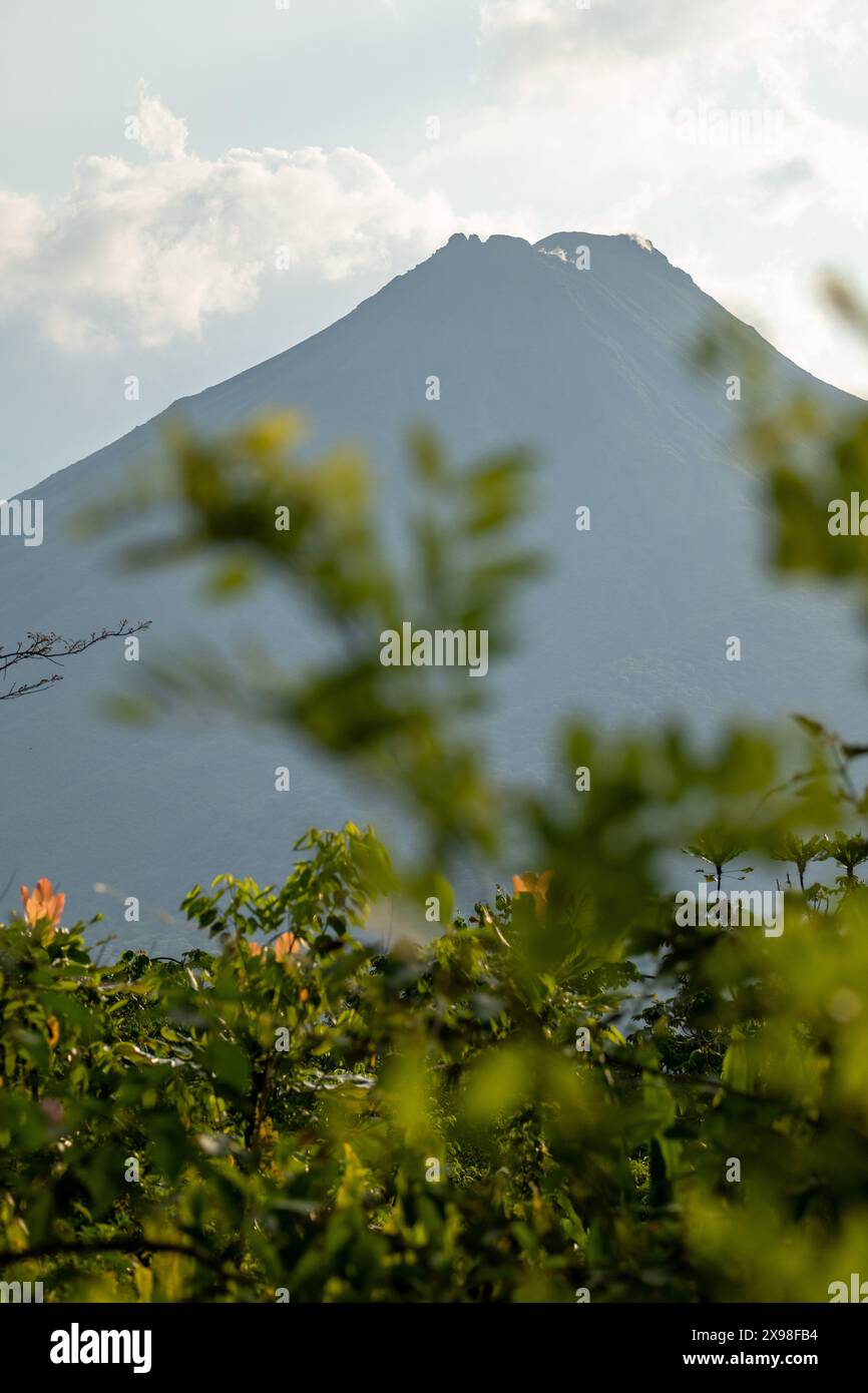 The Arenal Volcano in La Fortuna Costa Rica from the Jungle Canopy ...