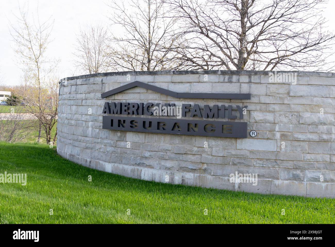 American Family Insurance sign outside the headquarters in Madison ...