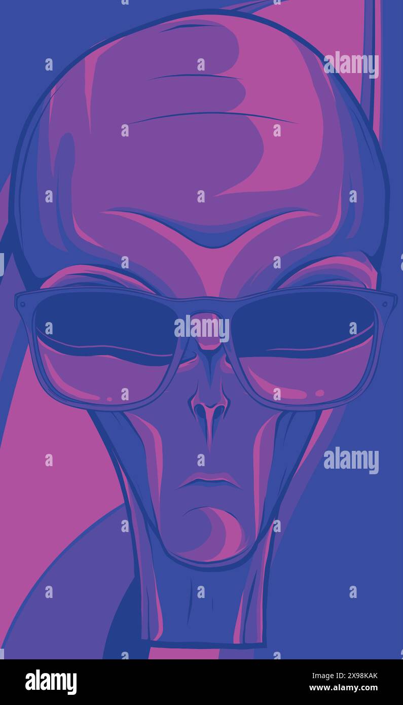 Alien glasses vector hi-res stock photography and images - Alamy