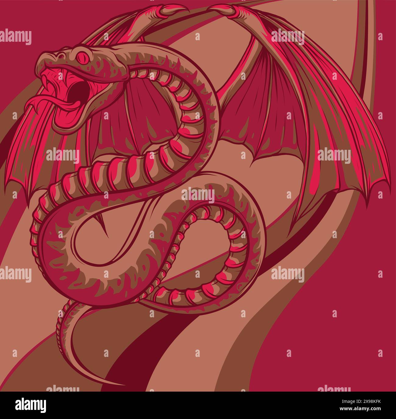 Winged snake hi-res stock photography and images - Alamy