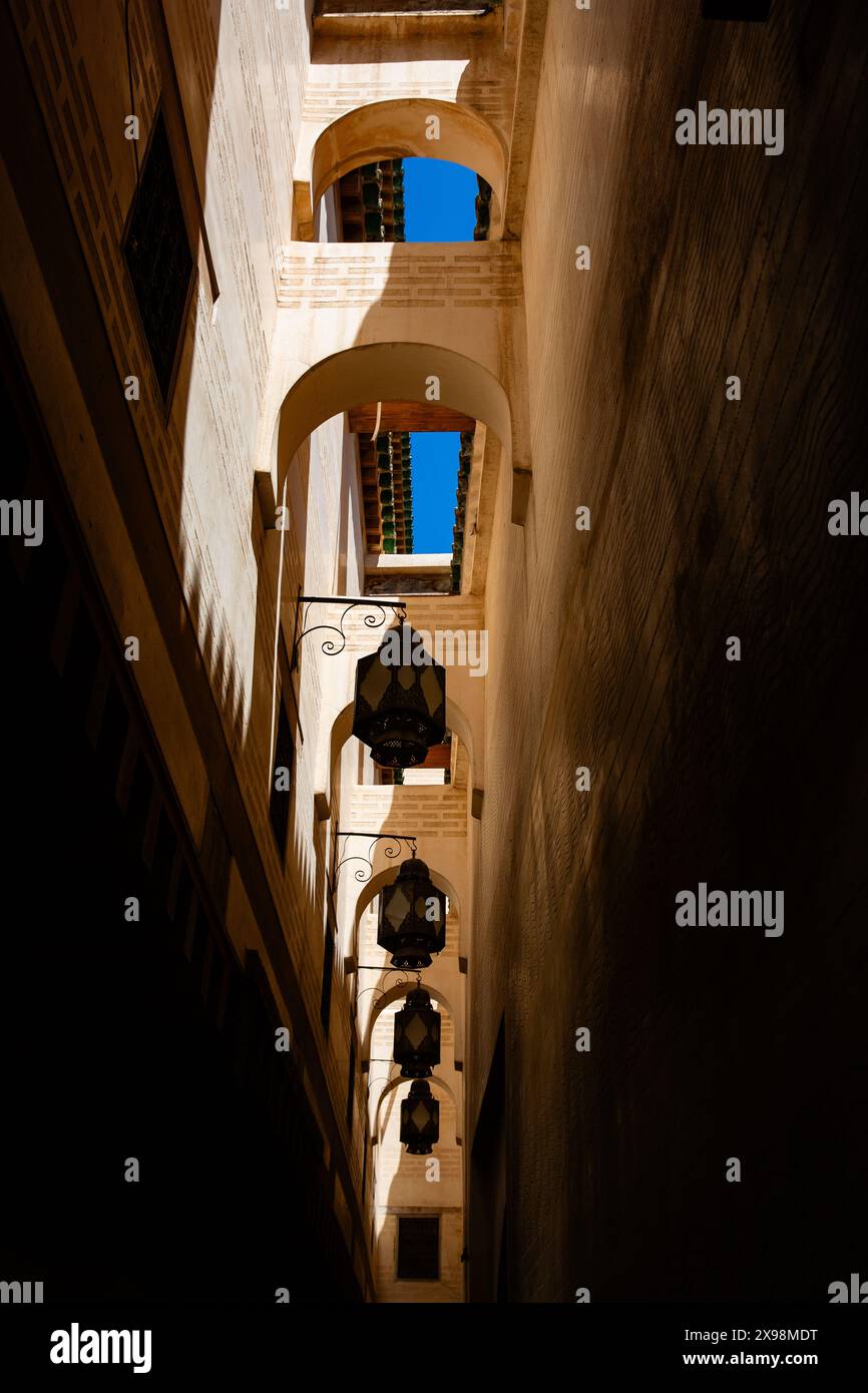 Architectural details and Moroccan, Arabian design around the ancient ...