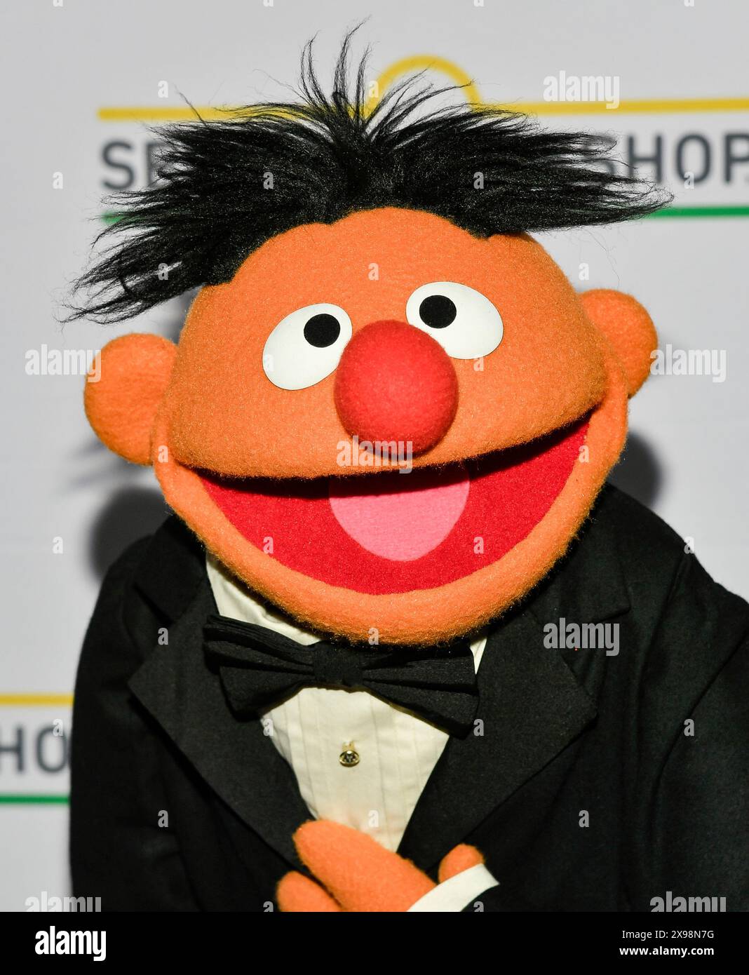 Muppet character Ernie at the Sesame Workshop benefit gala at Cipriani 42nd Street on Wednesday ...