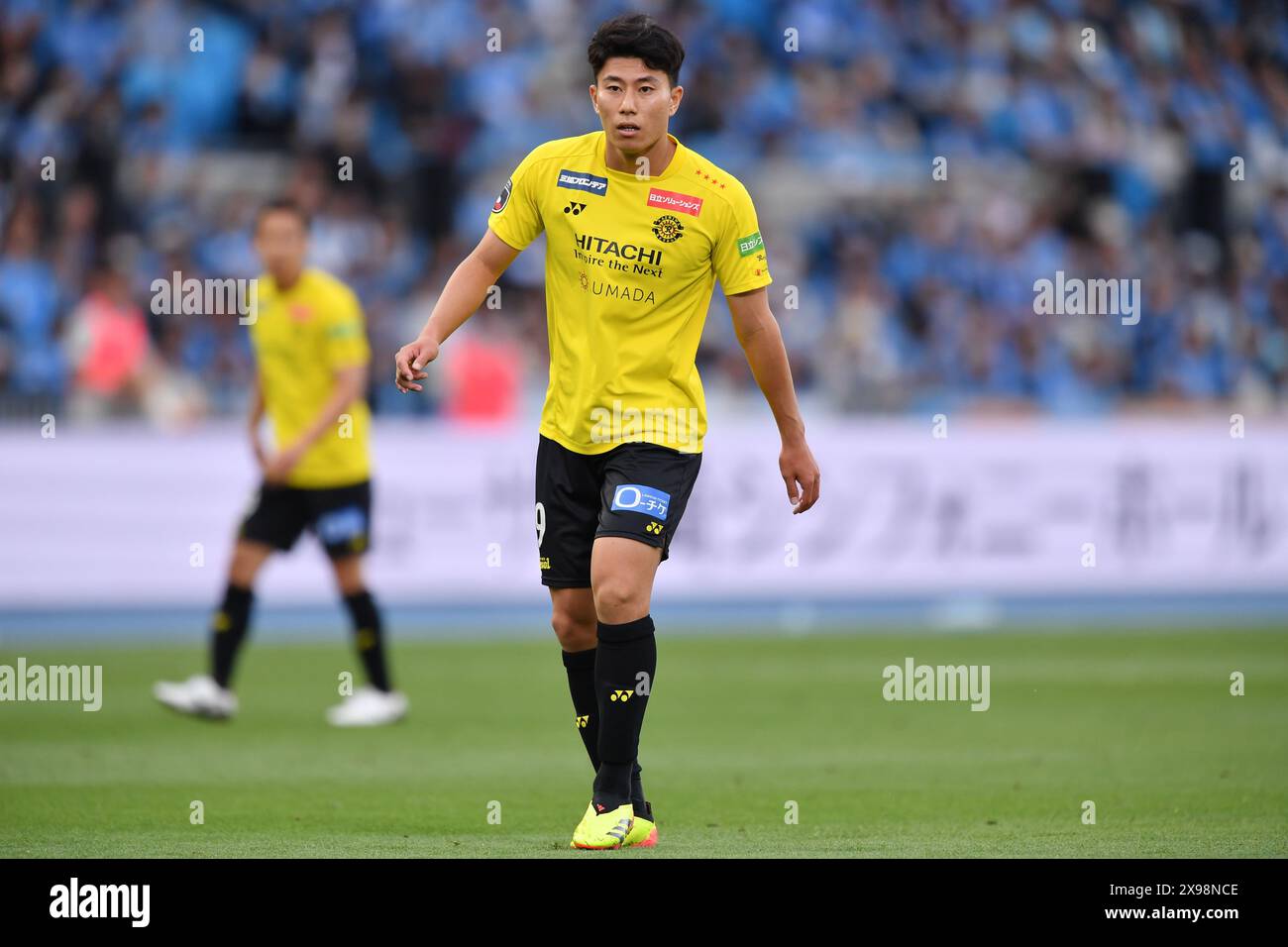 Kanagawa, Japan. 25th May, 2024. Kashiwa Reysol's Mao Hosoya during the 2024 J1 League match ...