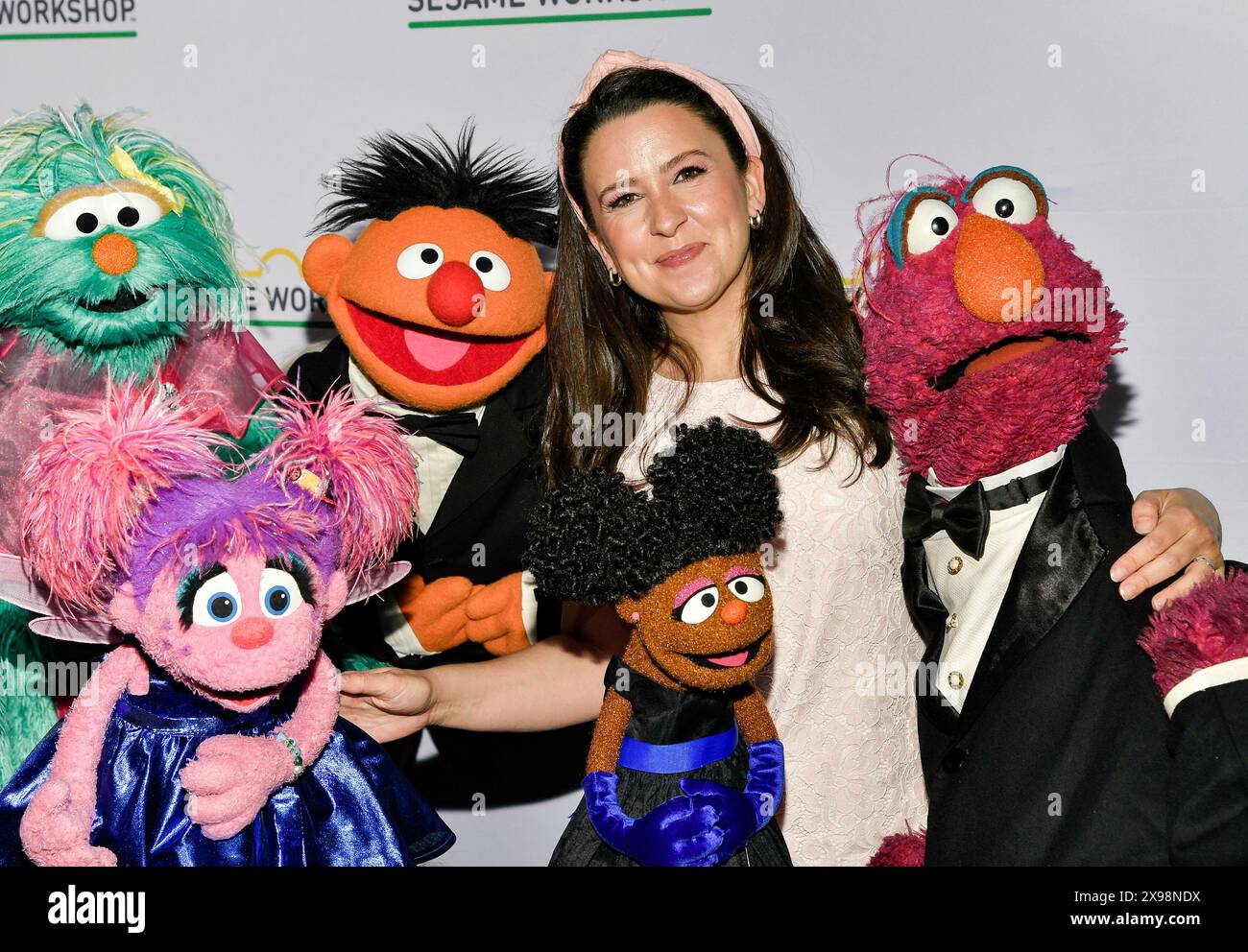 Rachel Accurso aka Ms. Rachel, center, poses with Muppet characters at ...