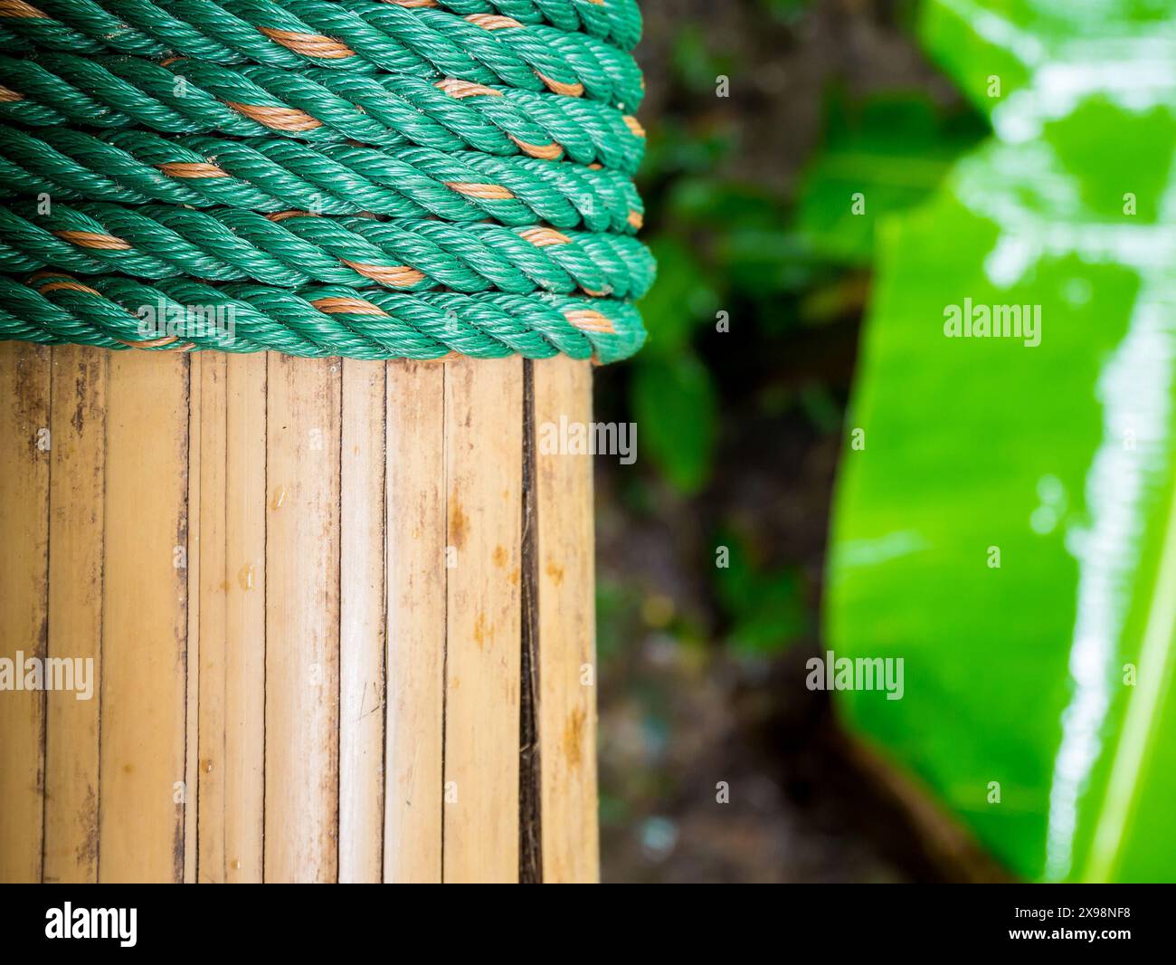 rope knot with bamboo Stock Photo - Alamy