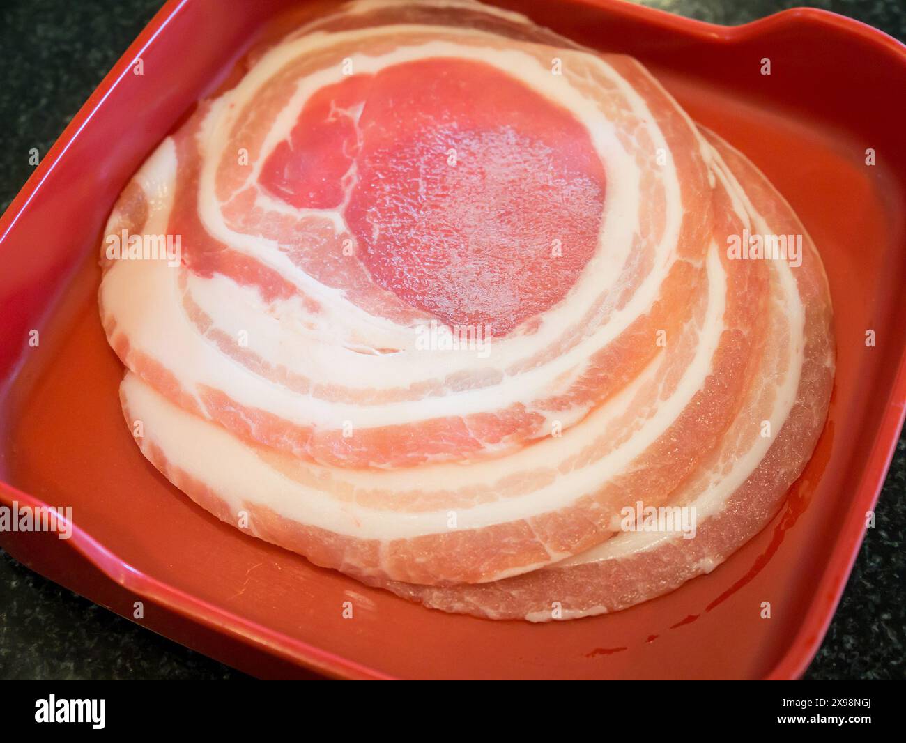 Fresh pork slice close up Stock Photo - Alamy