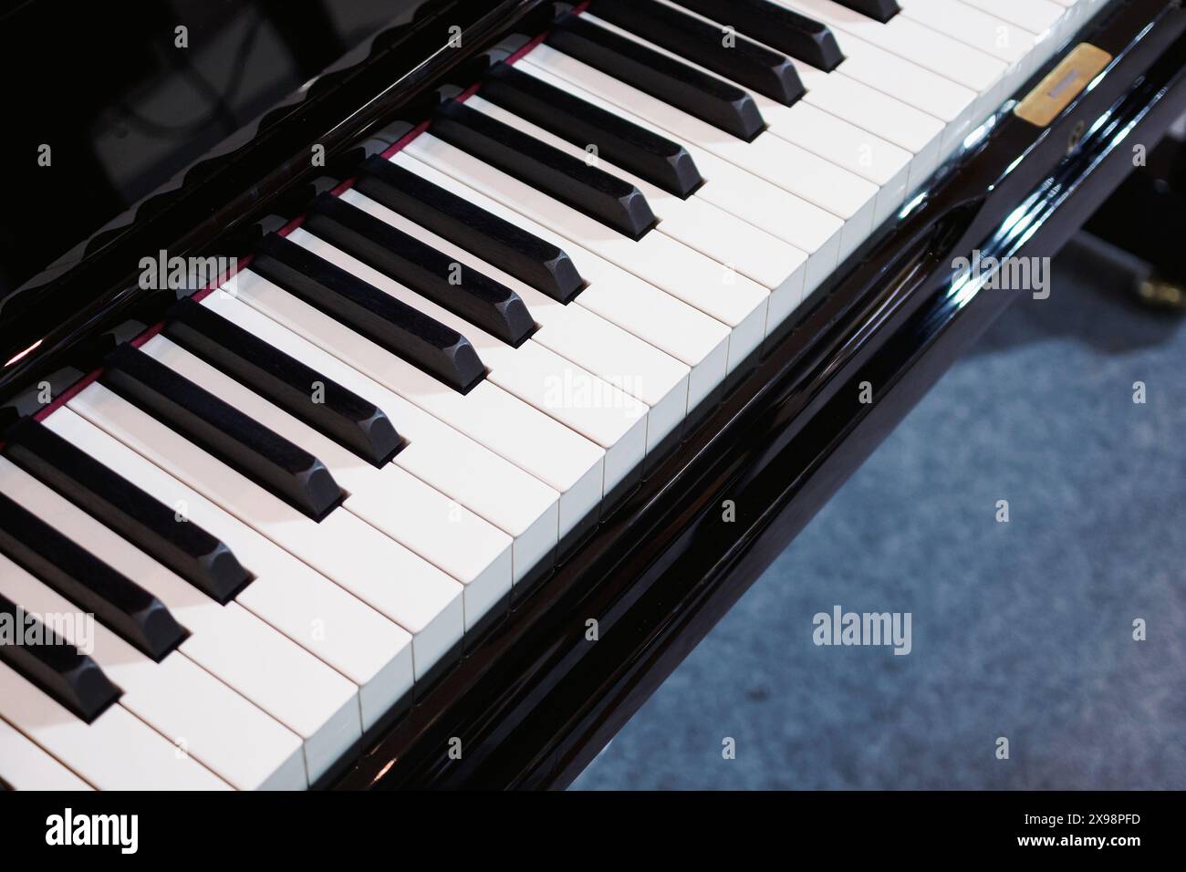 Piano keyboard background musical instrument Stock Photo - Alamy