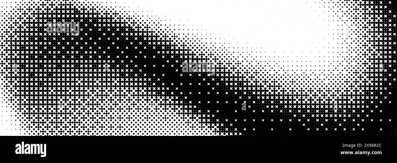 Bitmap grunge gradient texture background. Black and white pixelated ...