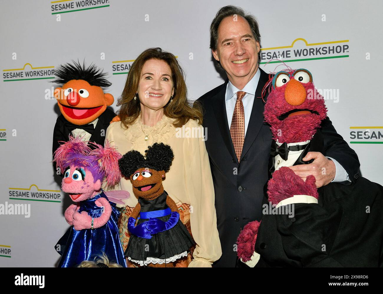 Jim Henson Foundation president Cheryl Henson, left, and husband Ed ...
