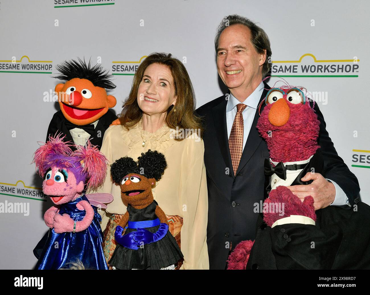 Jim Henson Foundation president Cheryl Henson, left, and husband Ed ...
