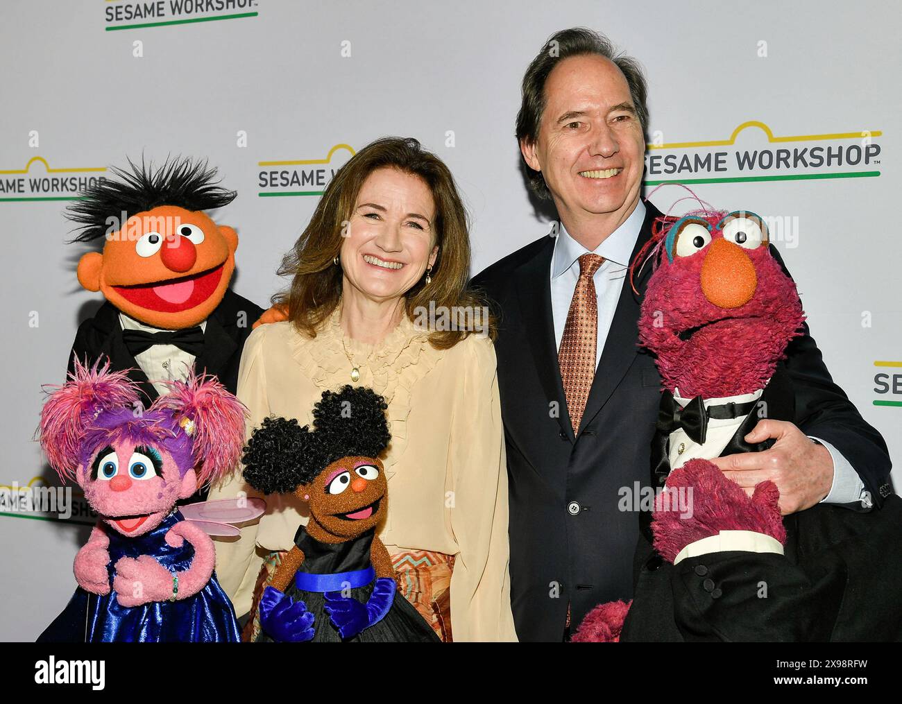 Jim Henson Foundation president Cheryl Henson, left, and husband Ed ...
