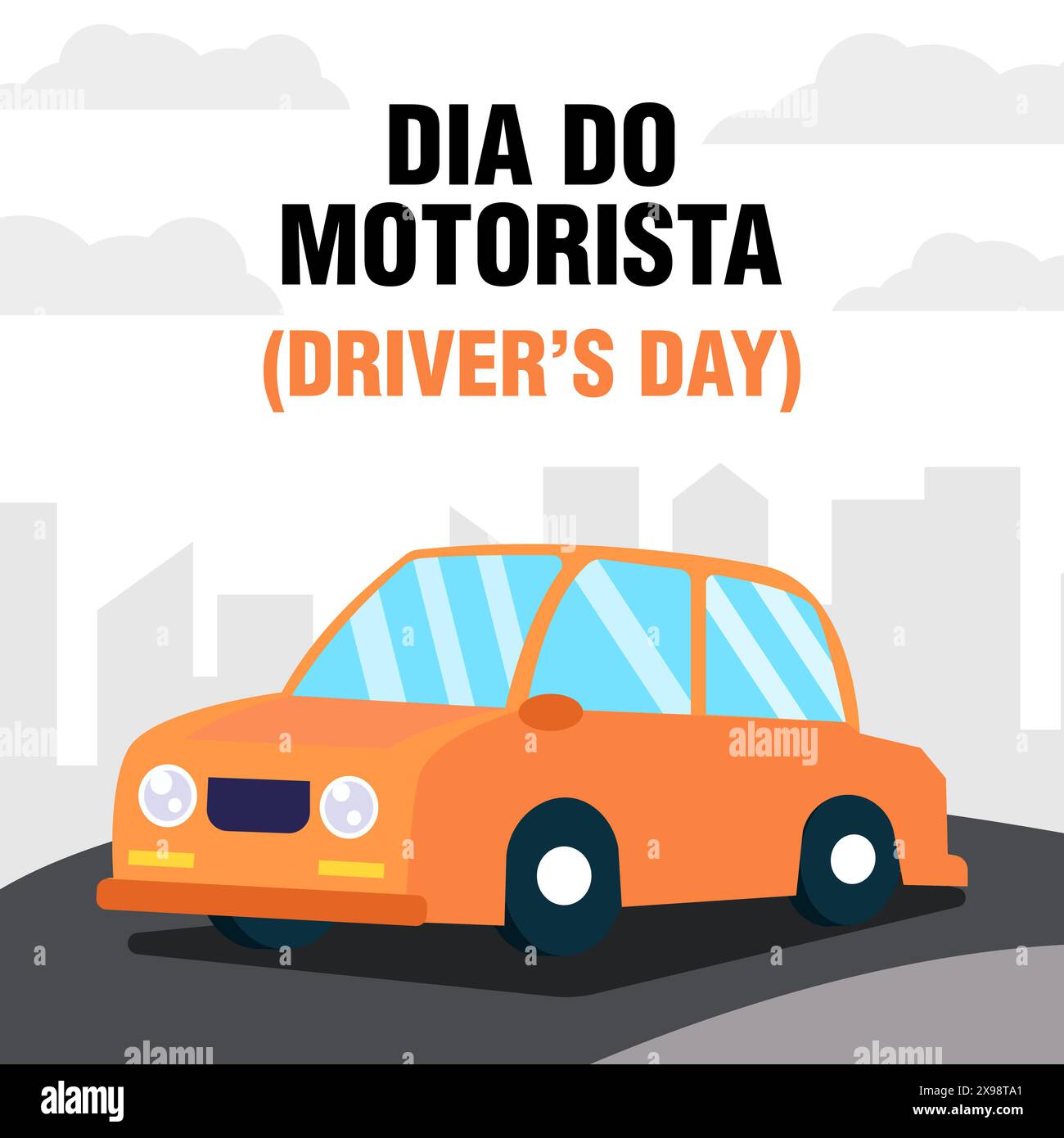flat Drivers day illustration design. Dia do Motorista Stock Vector ...