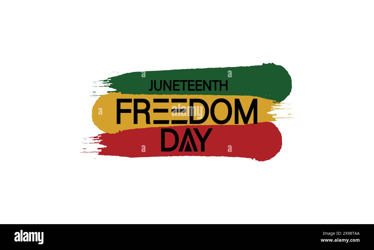 Celebrate Juneteenth in Style With Our Flag Designed Text Stock Vector ...
