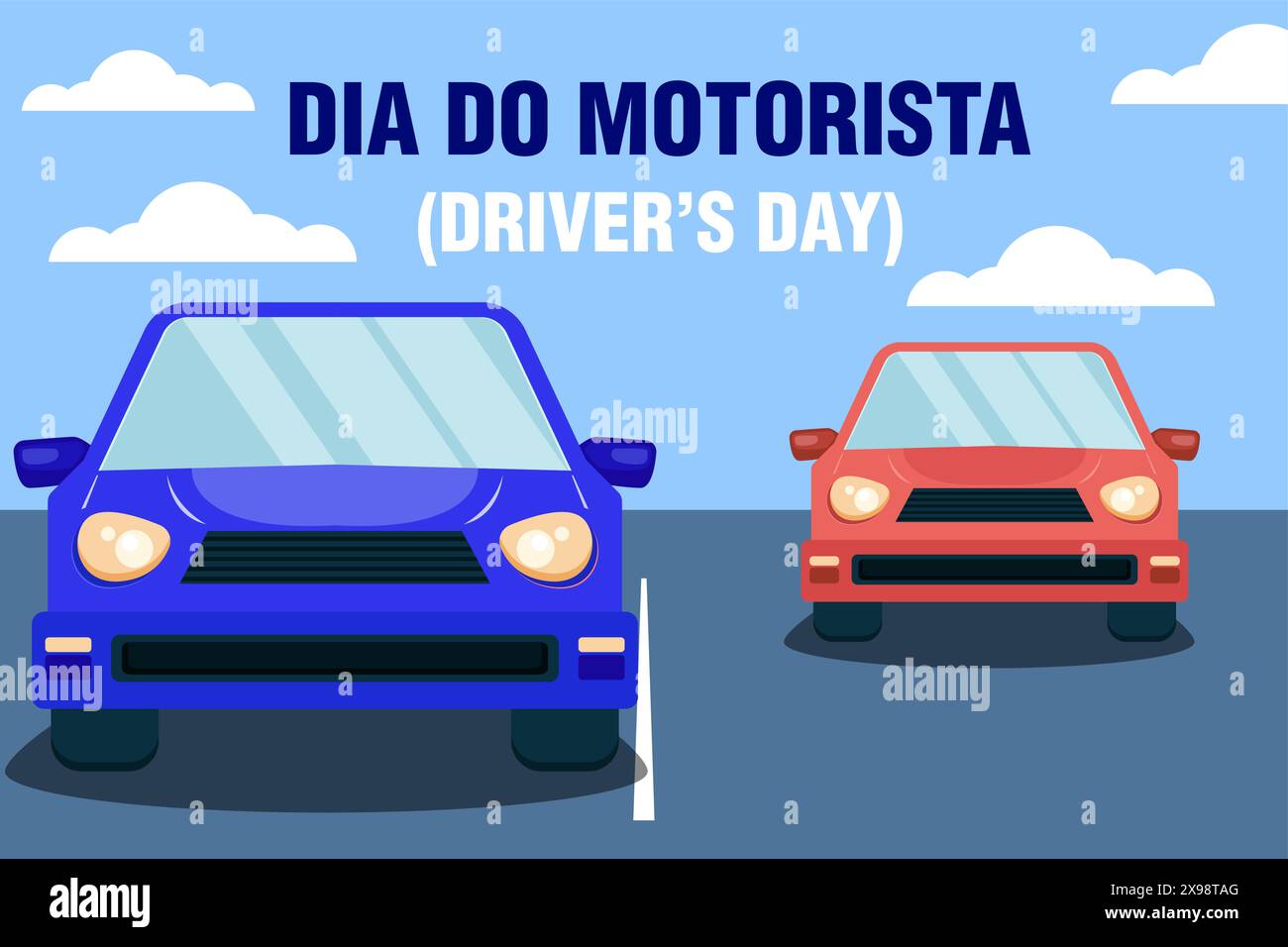 Drivers Day or Dia do Motorista, background illustration Stock Vector ...