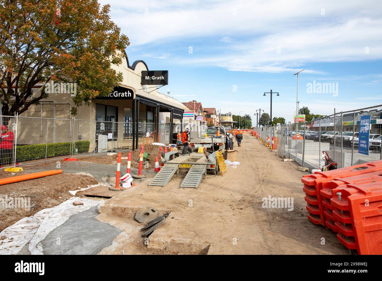 Scone town centre, town in Hunter region of New South Wales with town ...