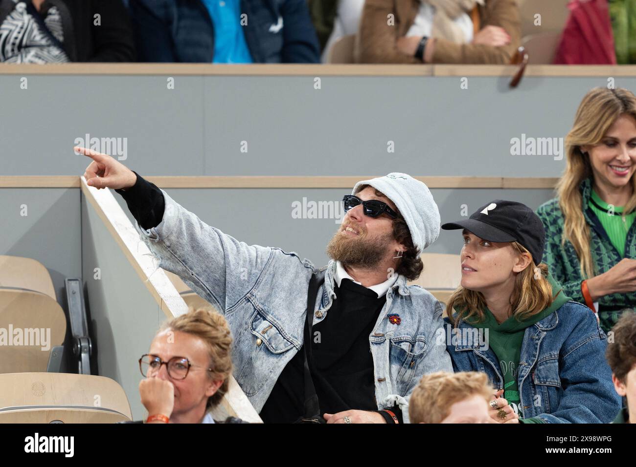Paris, France. 29th May, 2024. Dori Sadovnik and Gaia Weiss attends the ...